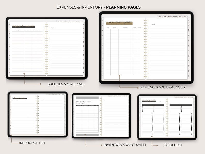 Digital Homeschool Organizer, Digital Planner, Goodnotes Planner ...