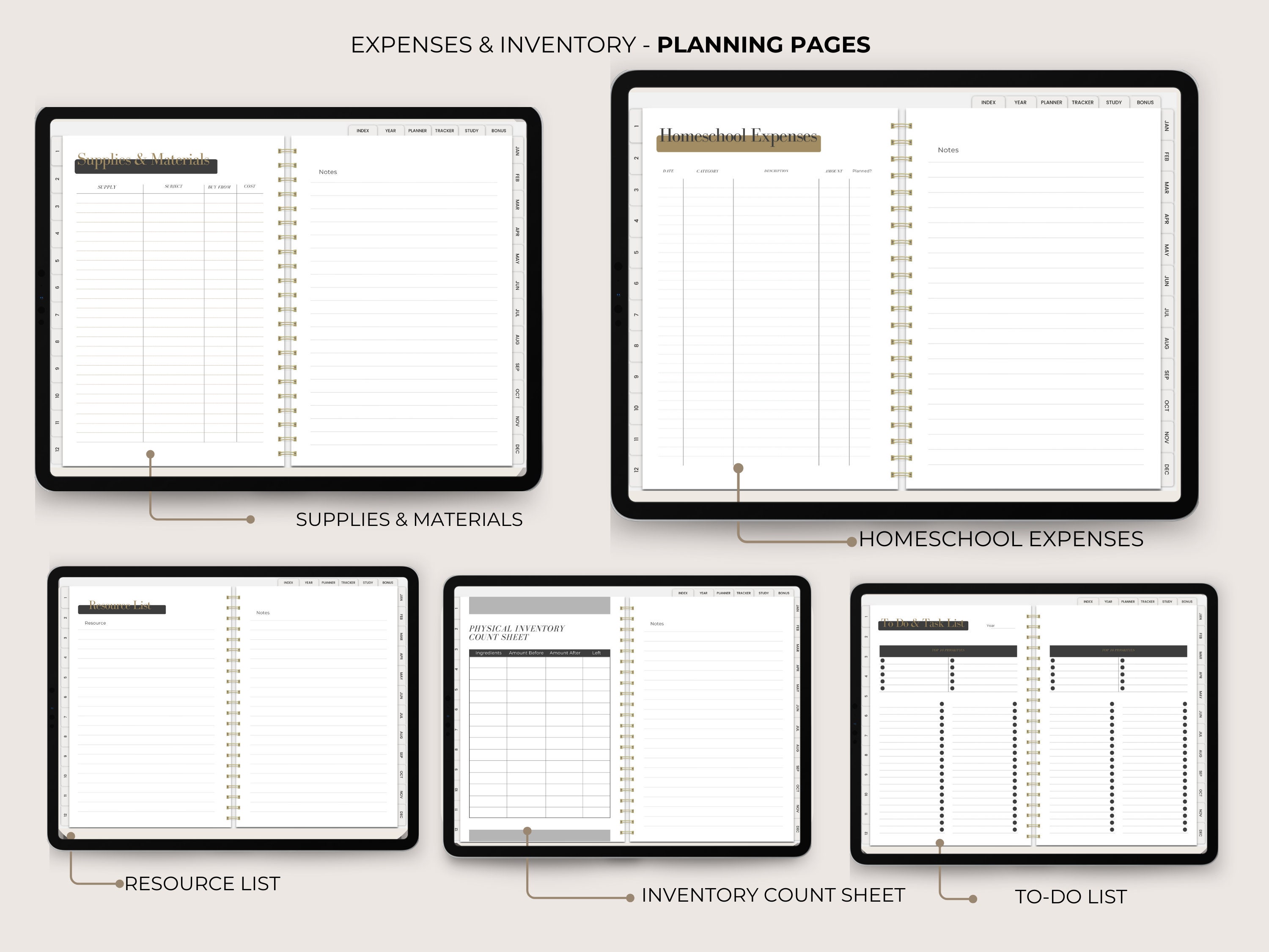 Digital Homeschool Organizer, Digital Planner, Goodnotes Planner ...