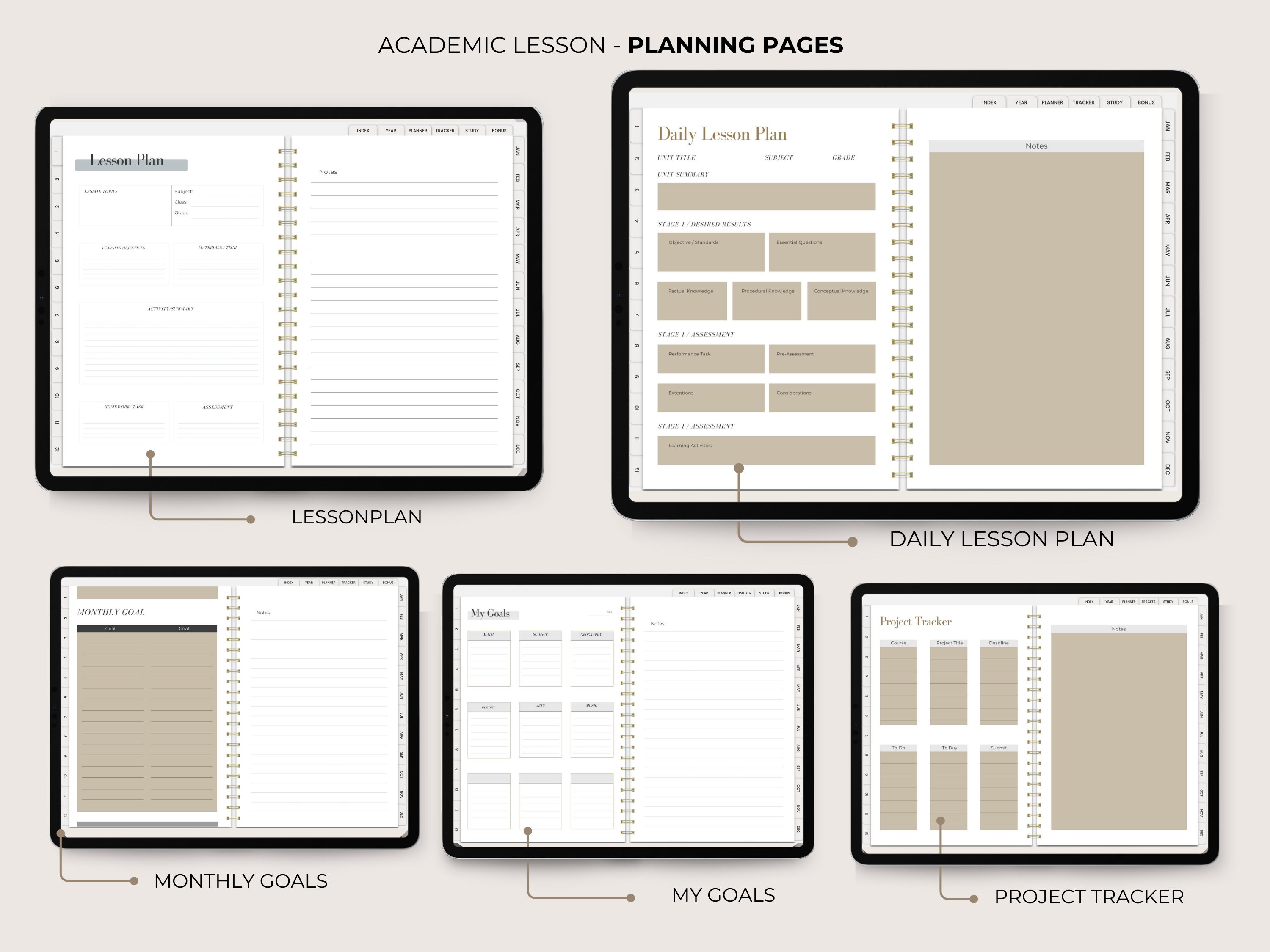 Digital Homeschool Organizer, Digital Planner, Goodnotes Planner ...