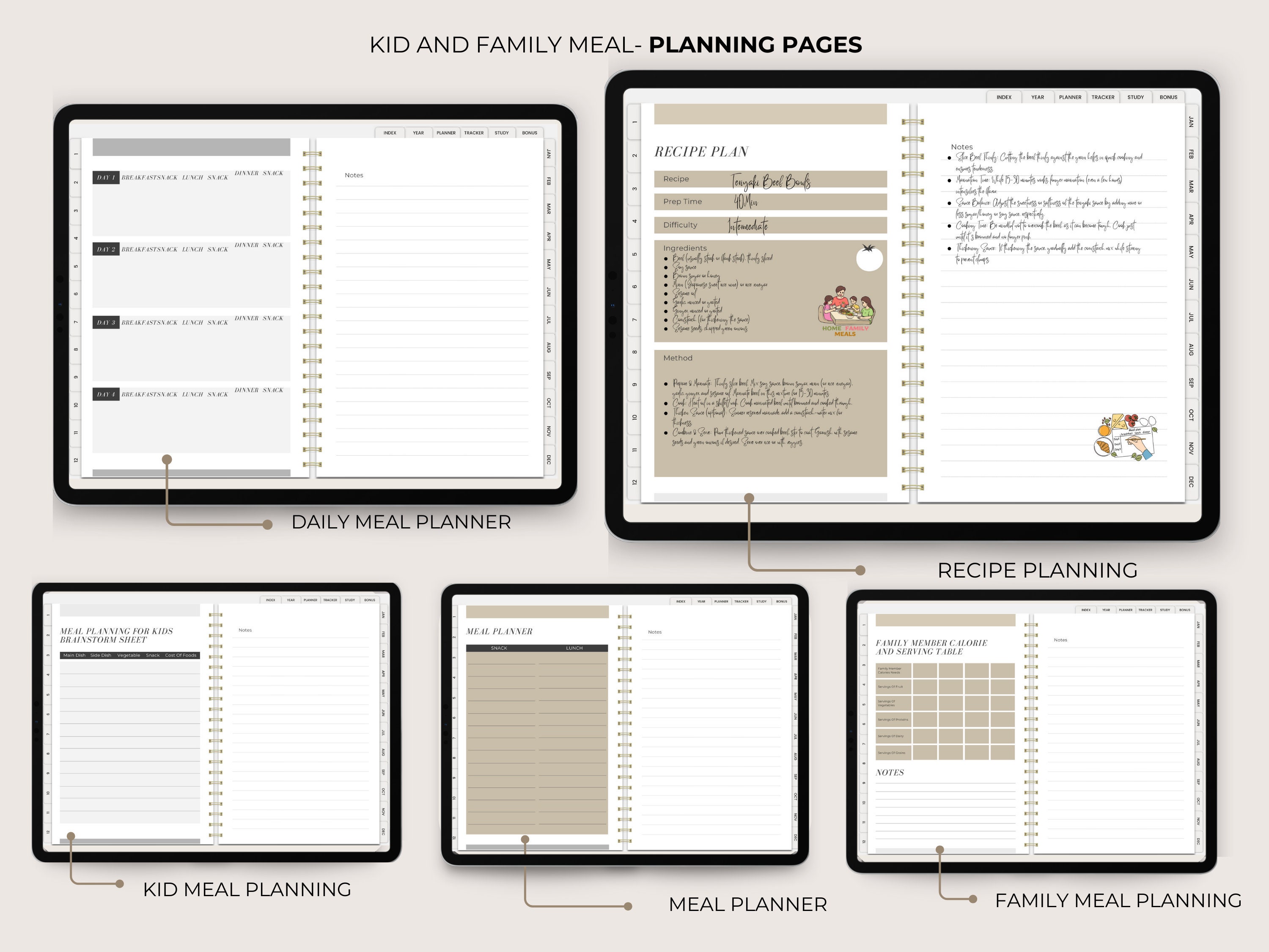 Digital Homeschool Organizer, Digital Planner, Goodnotes Planner ...