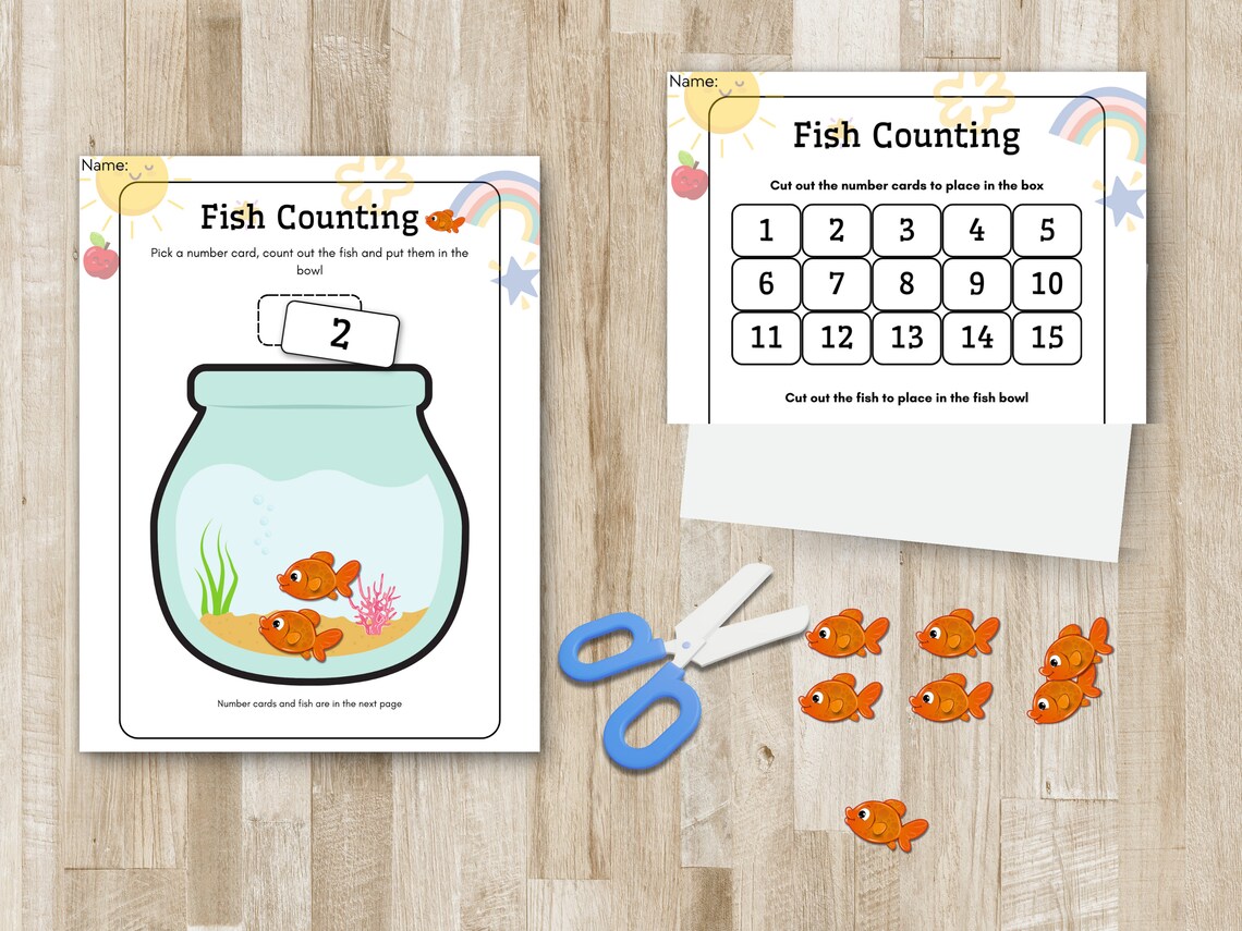 Printable DIY Toddler Cut and Paste, Learning Book, Busy Book ...