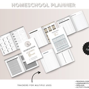 130 Homeschool Academic Planner, Lesson Planner, Homeschool Planner ...