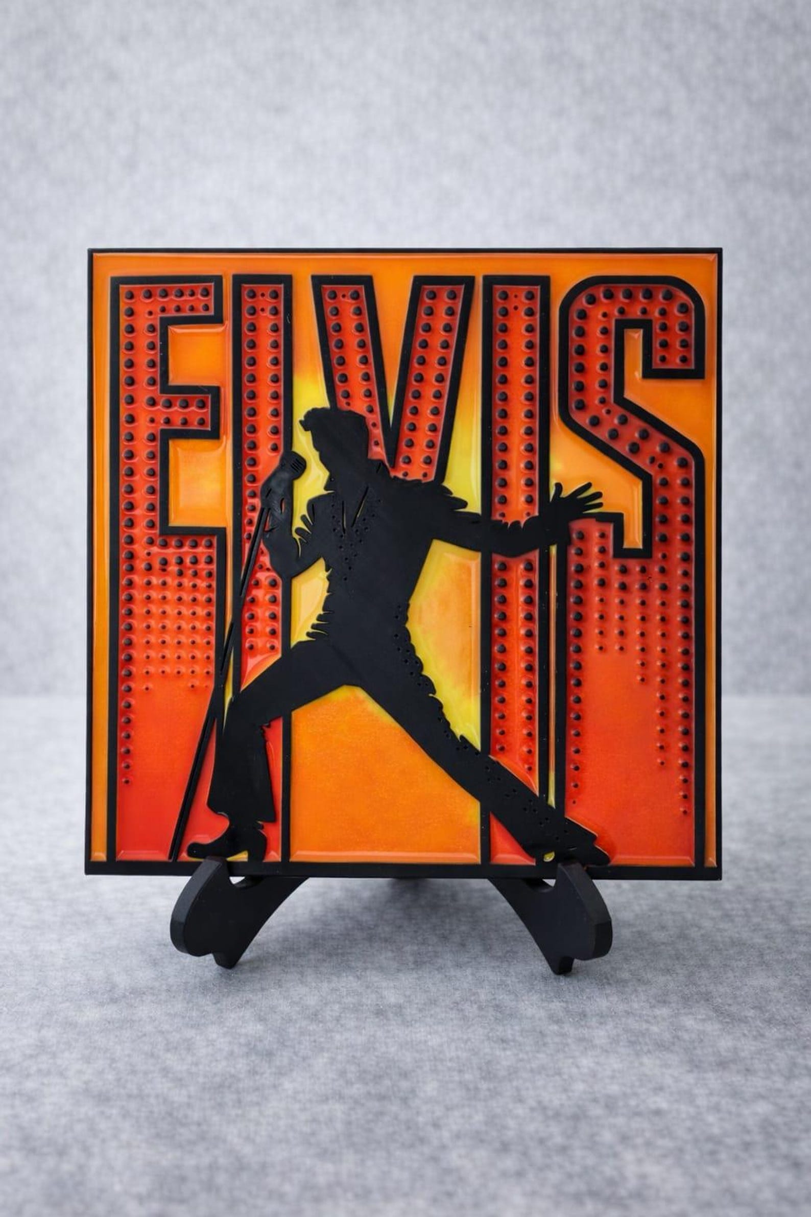 3D Printed Elvis Silhouette Art, Resin Rock & Roll Decor - Etsy