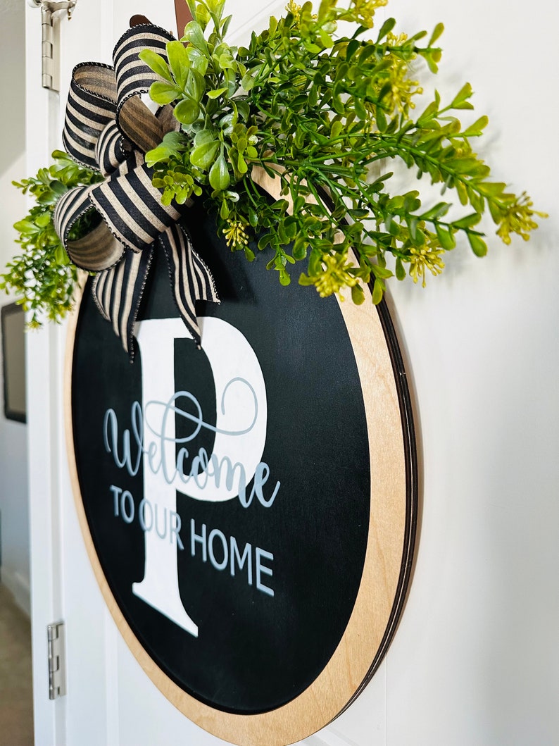 Personalized Door Hanger, Welcome Door Hanger, 3D Door Hanger, Letter ...