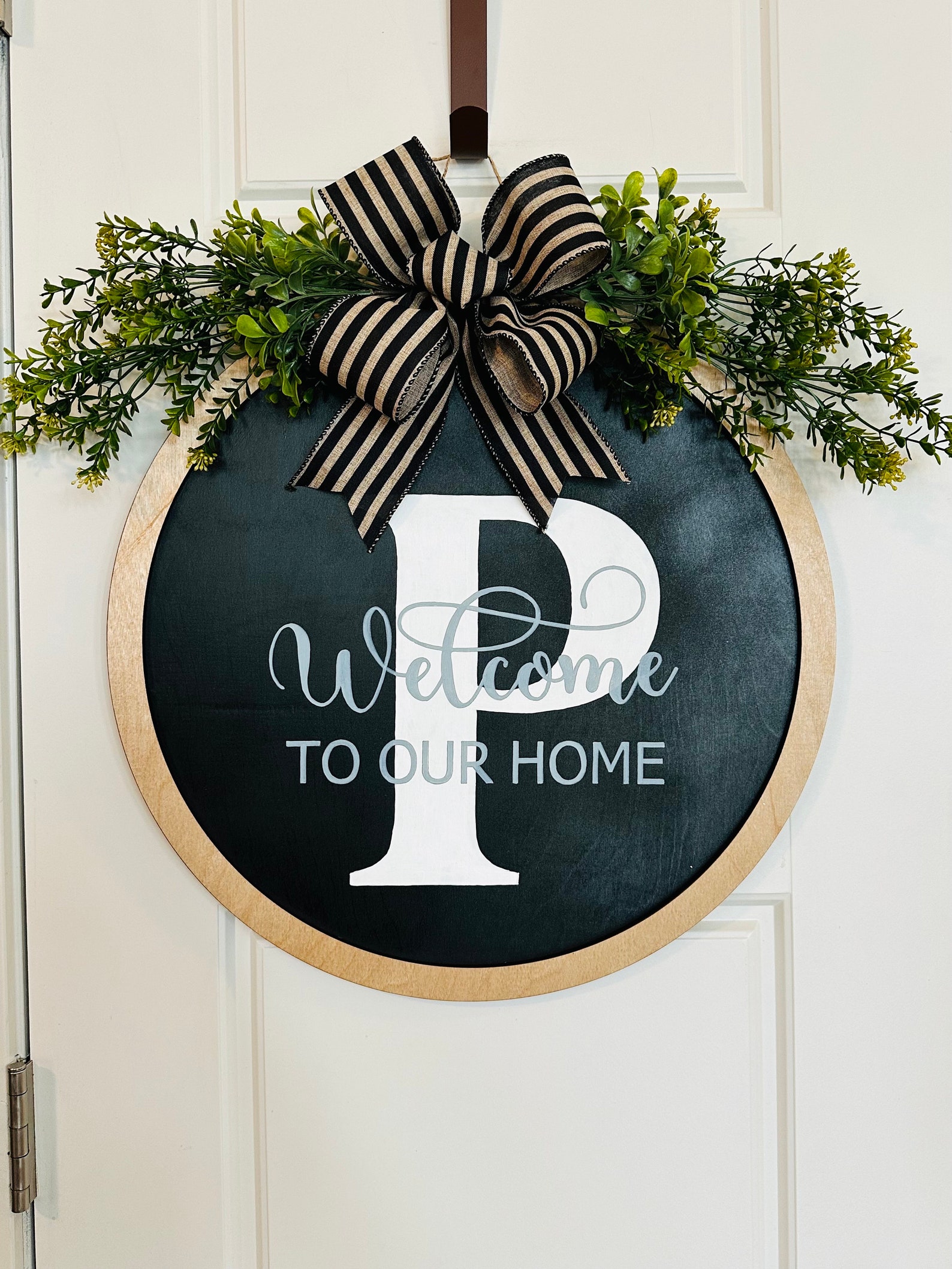 Personalized Door Hanger, Welcome Door Hanger, 3D Door Hanger, Letter ...