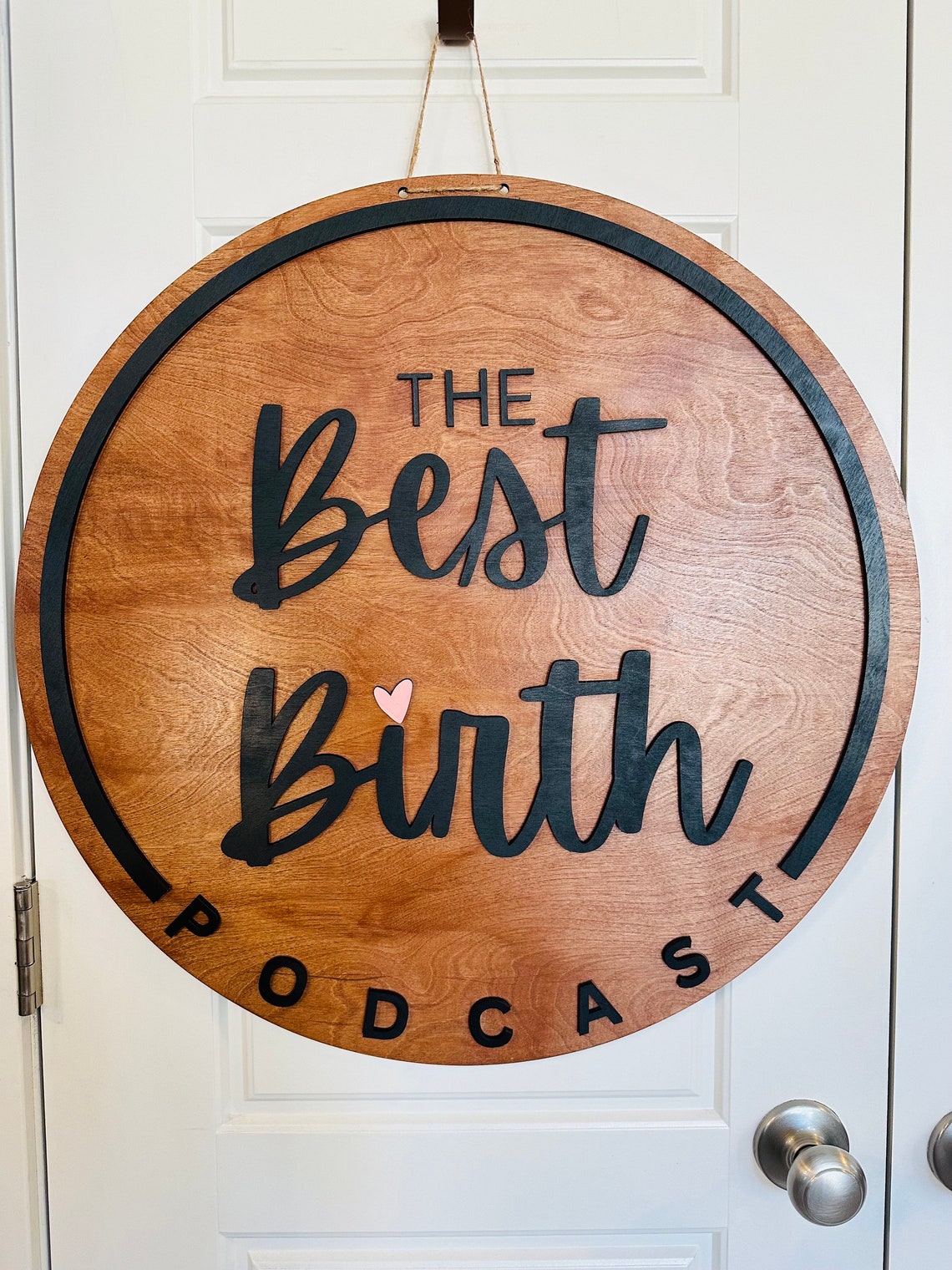 Logo Door Sign, Personalized Business Logo Door Hanger, Wood Business ...