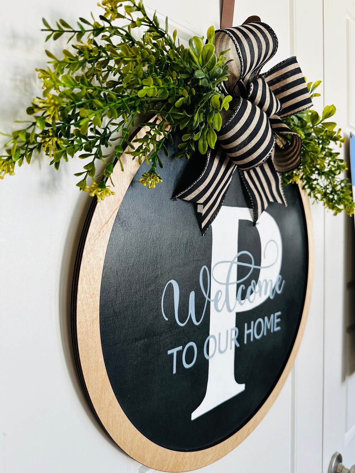 Personalized Door Hanger, Welcome Door Hanger, 3D Door Hanger, Letter ...