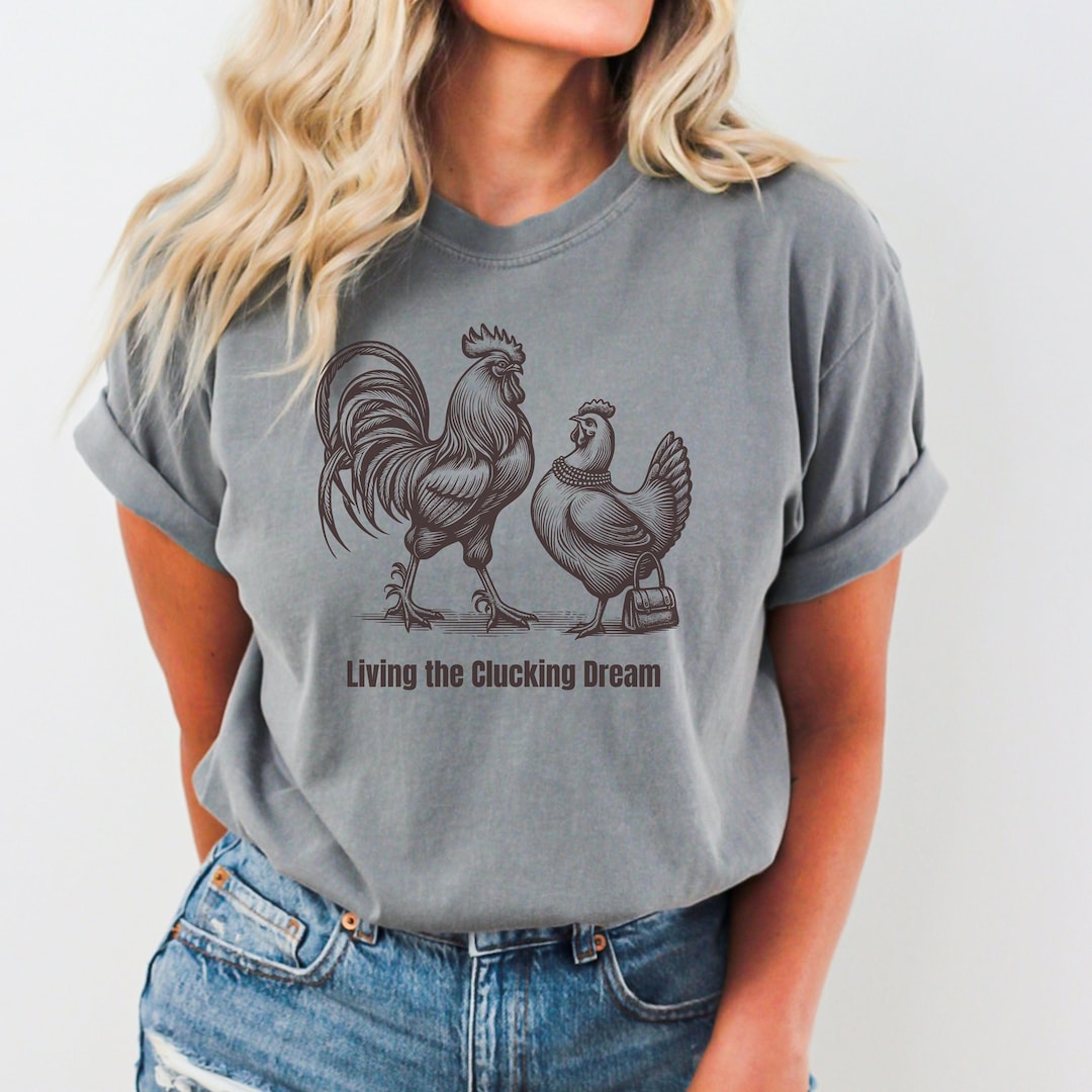Comfort Colors® Funny Chicken Shirt Country Girl Tshirt Farm Girl Tee ...