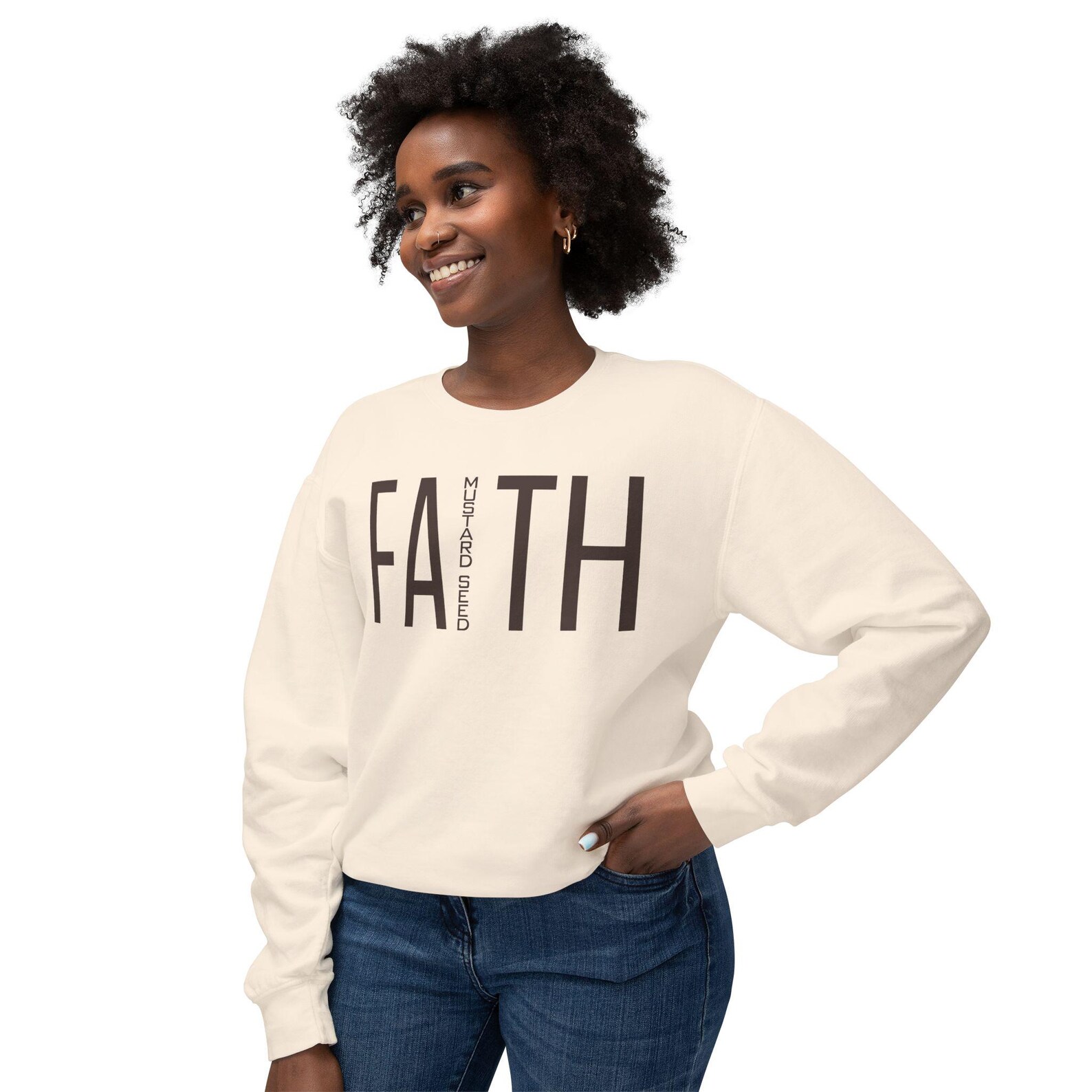 Christian Faith Sweatshirt Comfort Colors Shirt Mustard Seed Crewneck ...