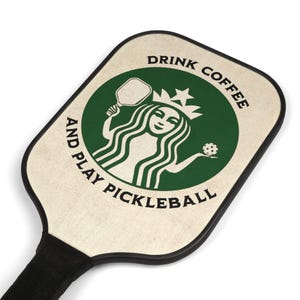 Pickleball Paddle, Coffee Shop Design, 'drink Coffee and Play ...