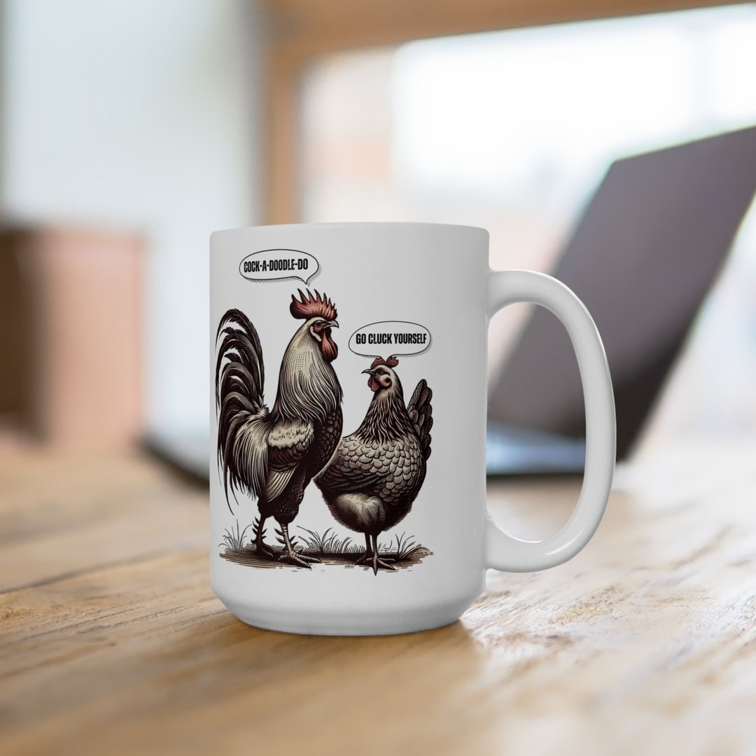 Chicken Mug, Crazy Chicken Lady, Funny Chicken Lover Gifts, Chicken Dad ...