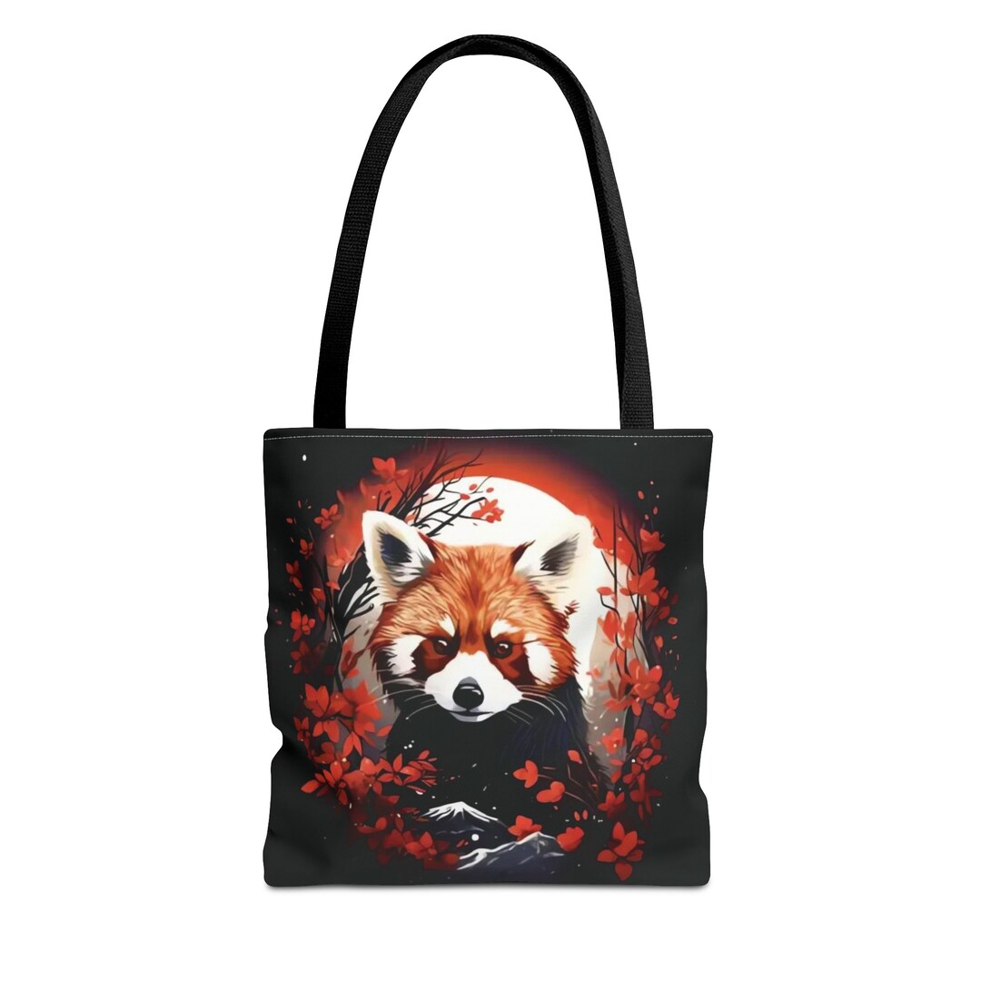 Red Pandatote Bag, Nature Shopping Bag, Reusable Red Panda Tote Bag - Etsy