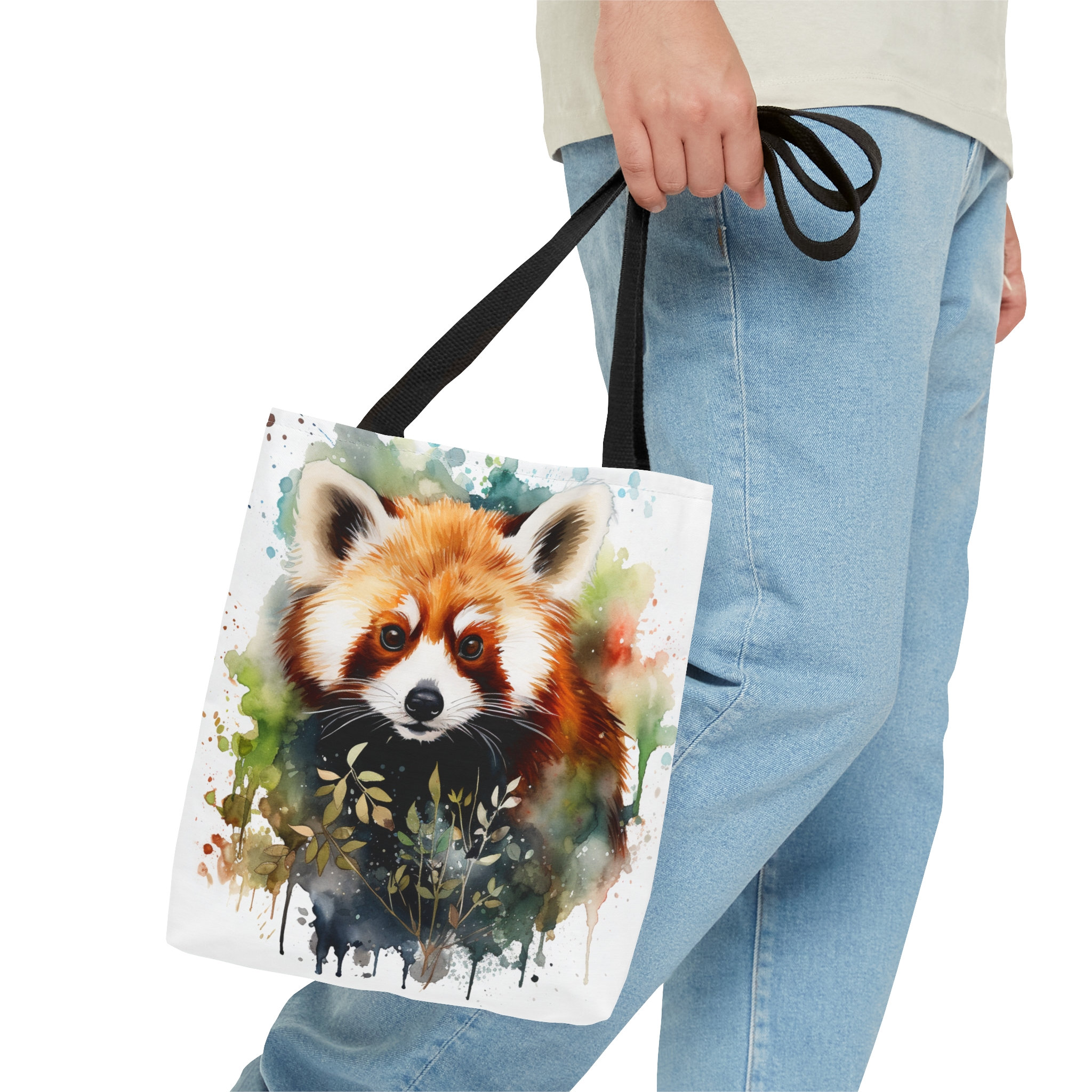 Red Panda Tote Bag, Watercolor Shopping Bag - Etsy