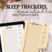 Sleep Tracker | Habit Tracker | Daily or Monthly Tracker | Digital ...