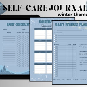 14- Page Self-care Journal | Healthy Lifestyle Printable | Winter ...