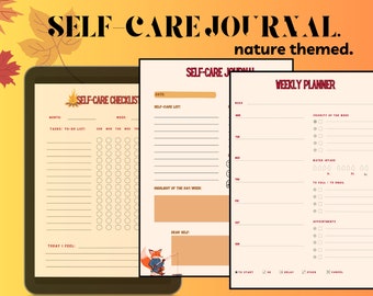 14 Page Self-care Journal Healthy Lifestyle Printable Winter-themed ...