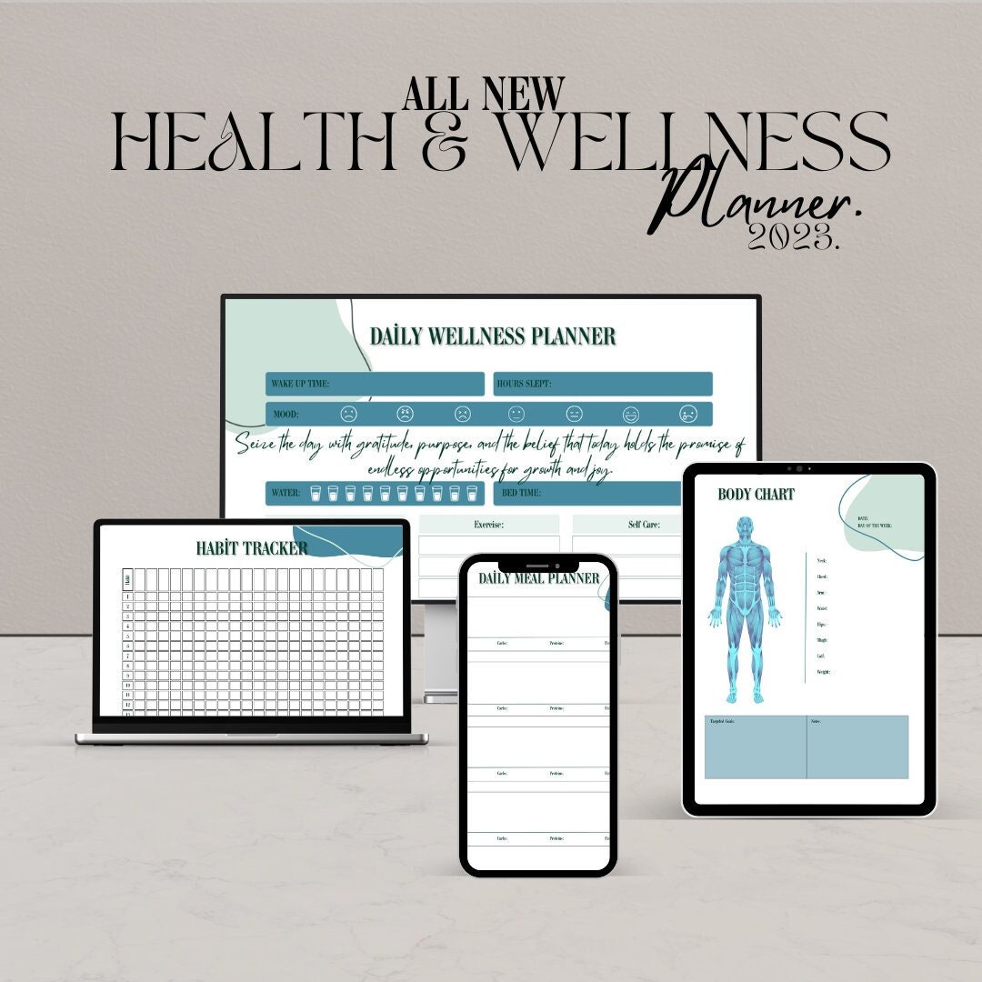 20-page Health and Wellness Planner | Healthy Lifestyle Printable ...
