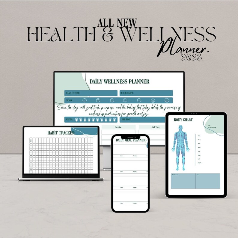 20-page Health and Wellness Planner | Healthy Lifestyle Printable ...