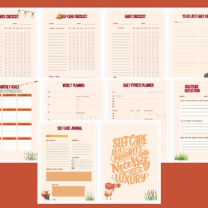 14- Page Self-care Journal | Healthy Lifestyle Printable | Nature ...