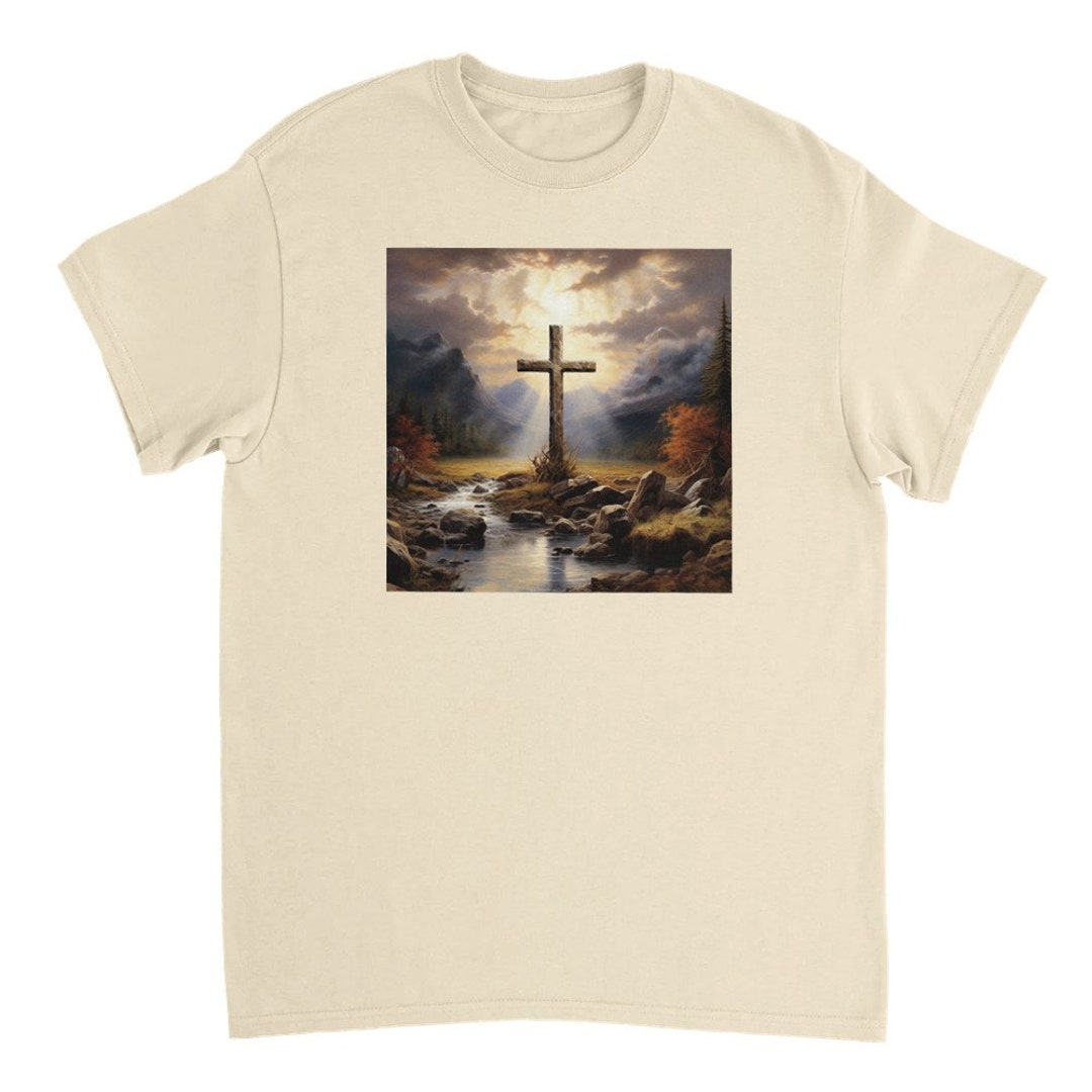 Rugged Cross A Symbol of Faith Heavyweight Unisex Crewneck T-shirt - Etsy