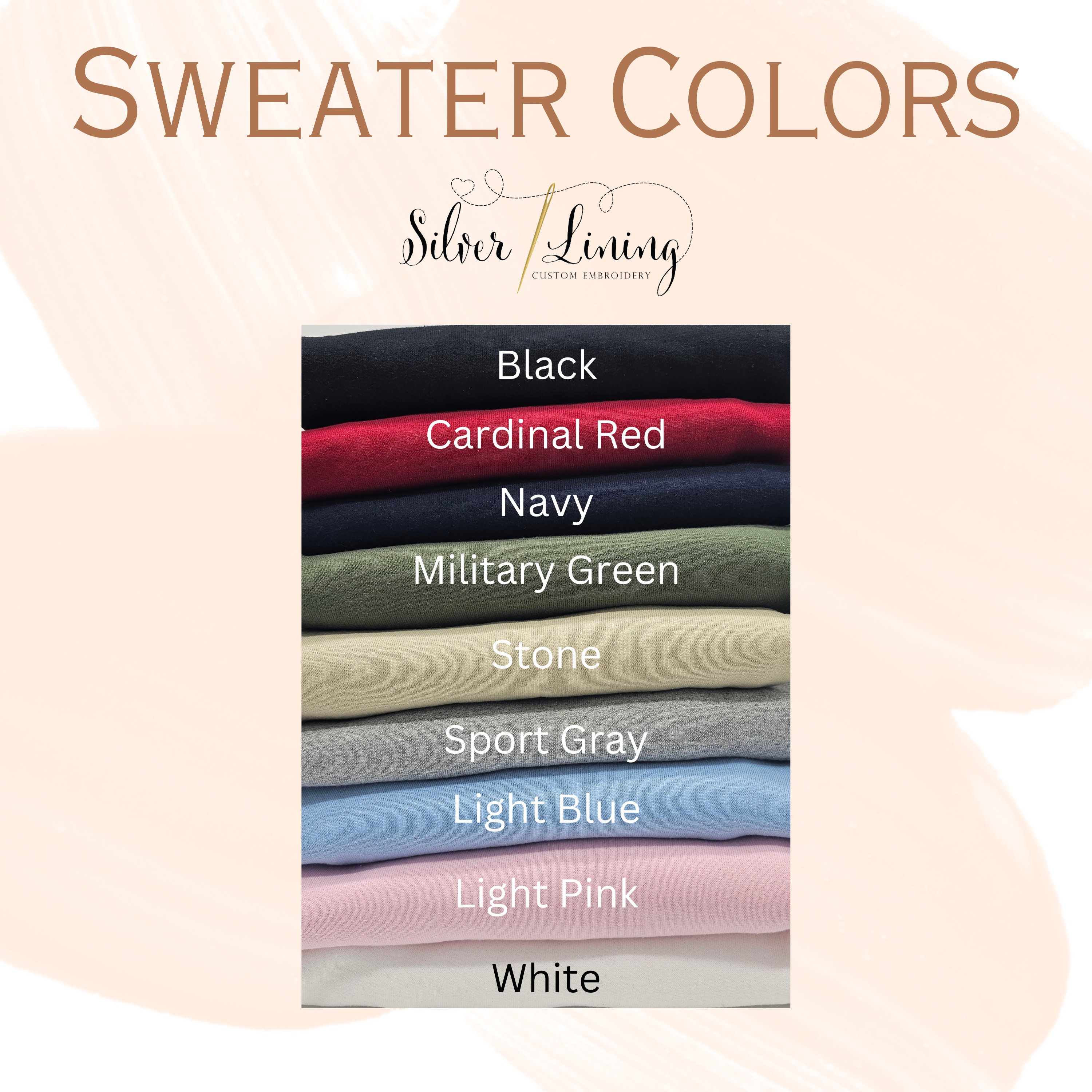 Custom Crewneck Embroidered Sweatshirt Stone Color Crewneck - Etsy