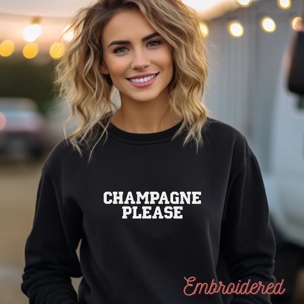 Champagne Please Sweater - Etsy