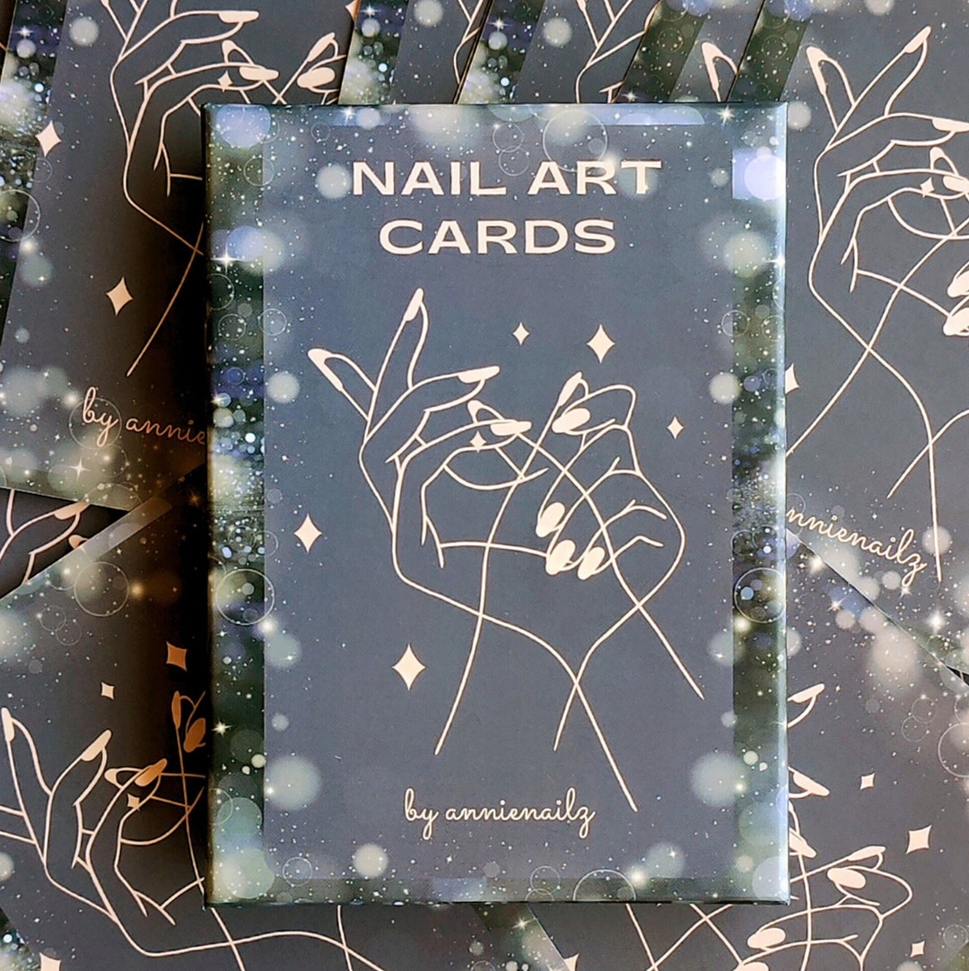 Nail Art Cards, Nail Design Inspirational Deck, Nail Artists Gift, Nail ...