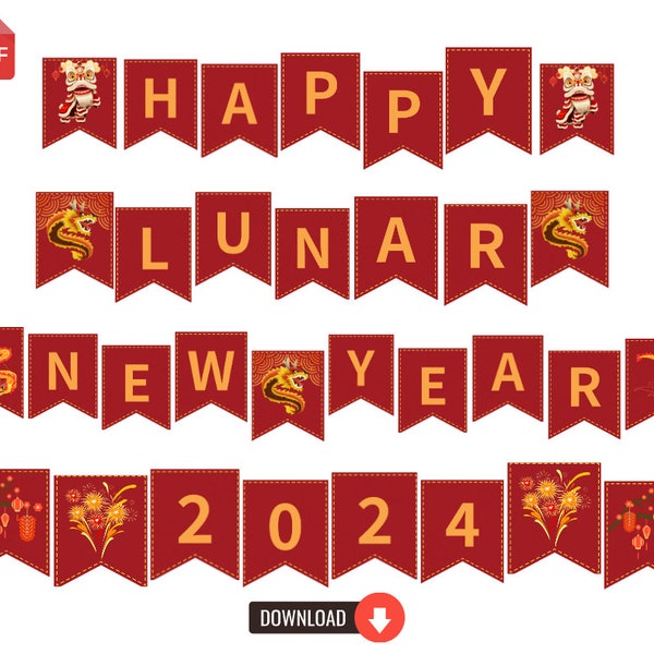Dragon Printable Banner - Etsy