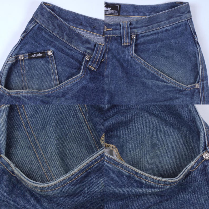 Vintage Karl Kani Baggy Big Blue Jeans - Etsy