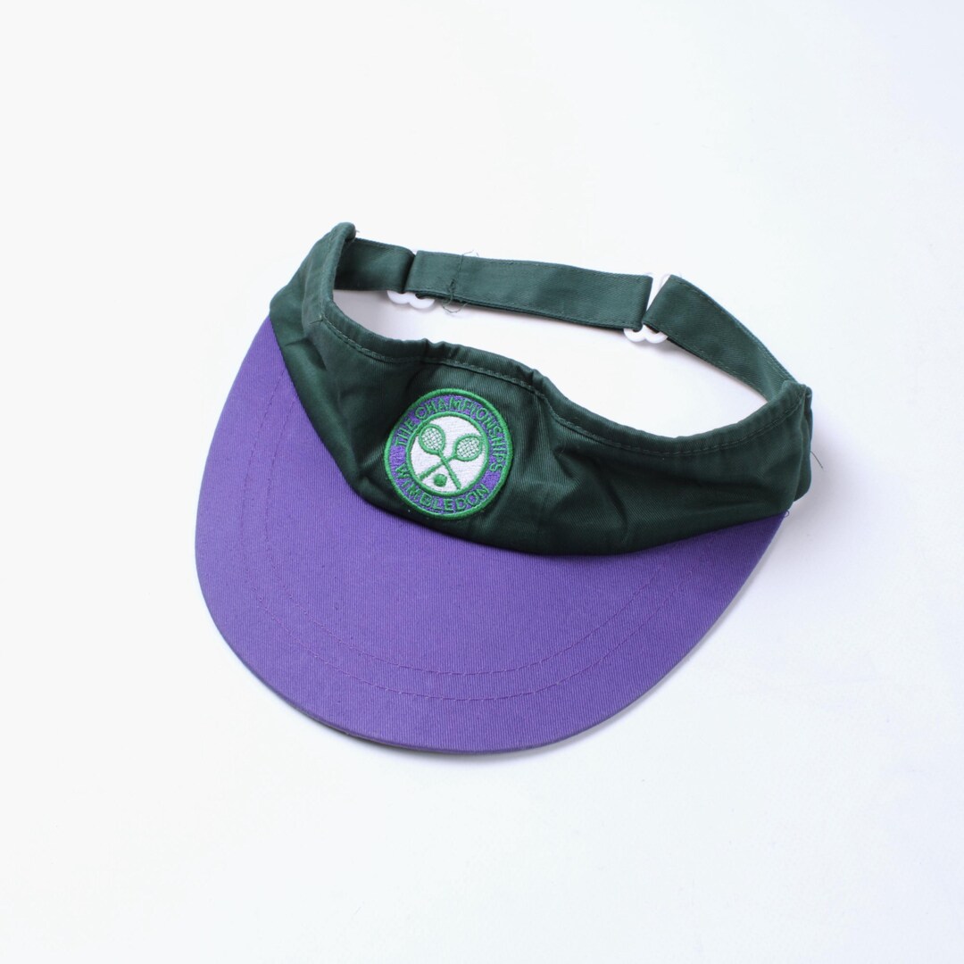 TENNIS the Championship Wimbledon Green Purple Cap Visor Hat - Etsy