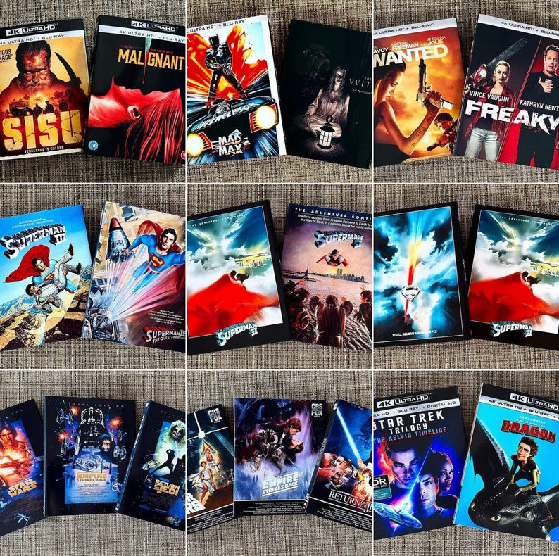 11 Custom Blu-ray Slipcovers - Message First Before Ordering - Etsy