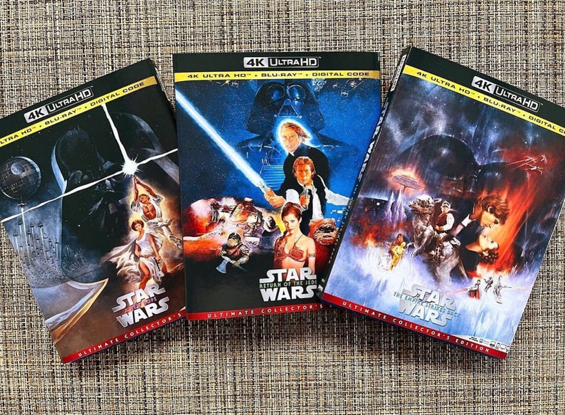 Star Wars Original Trilogy 4K UHD Slipcover ONLY (with Original Poster ...