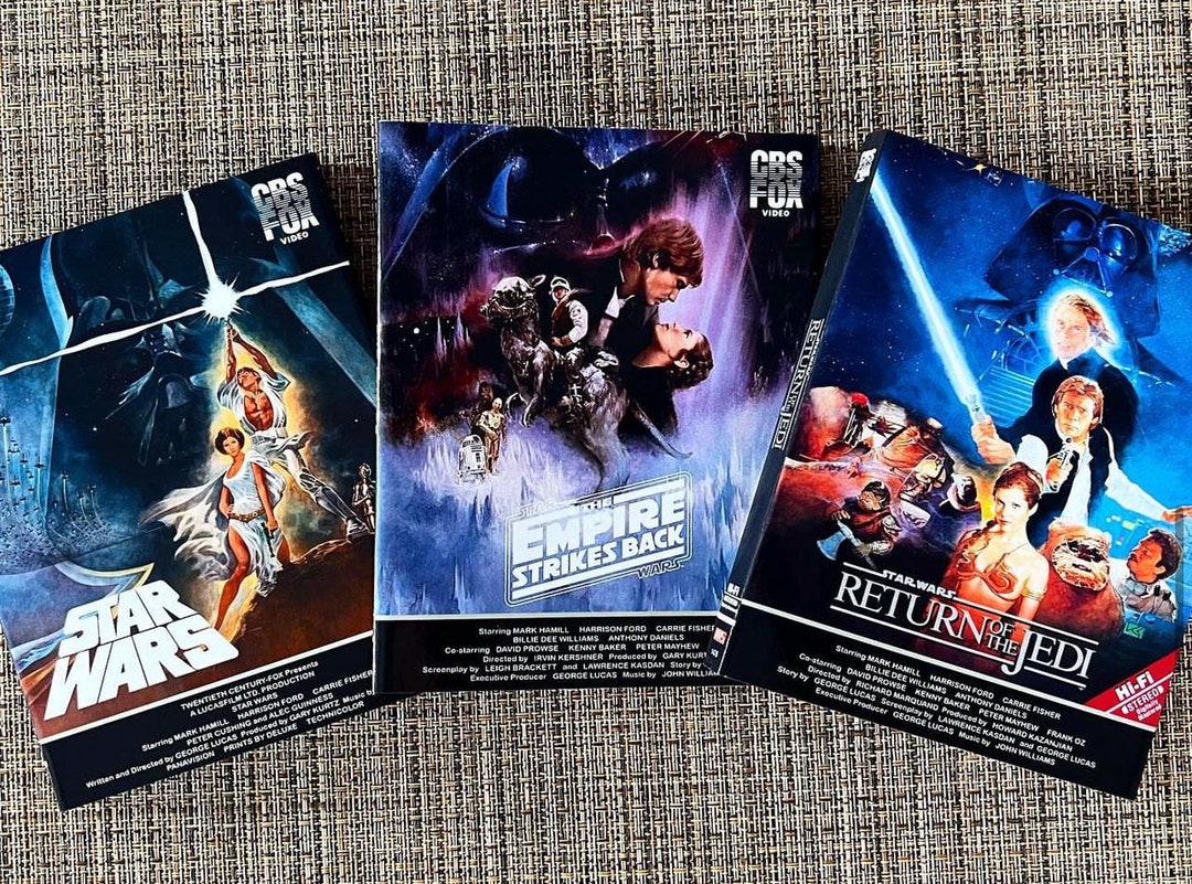Star Wars Original Trilogy VHS Style Slipcover ONLY (with Original ...