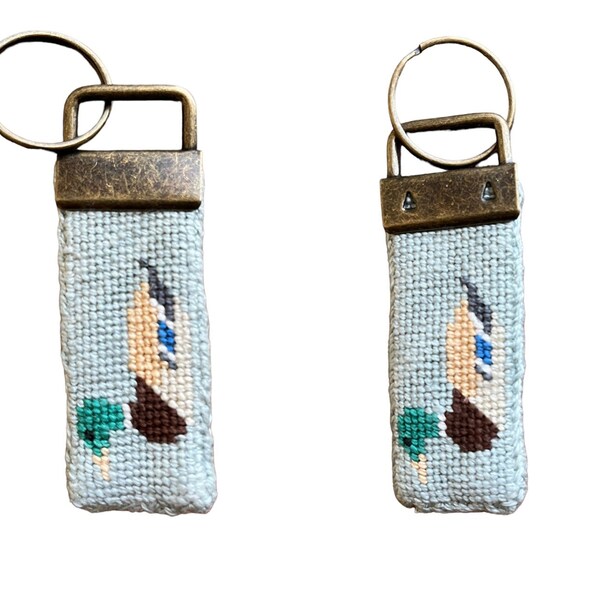 Needlepoint Key Fob - Etsy