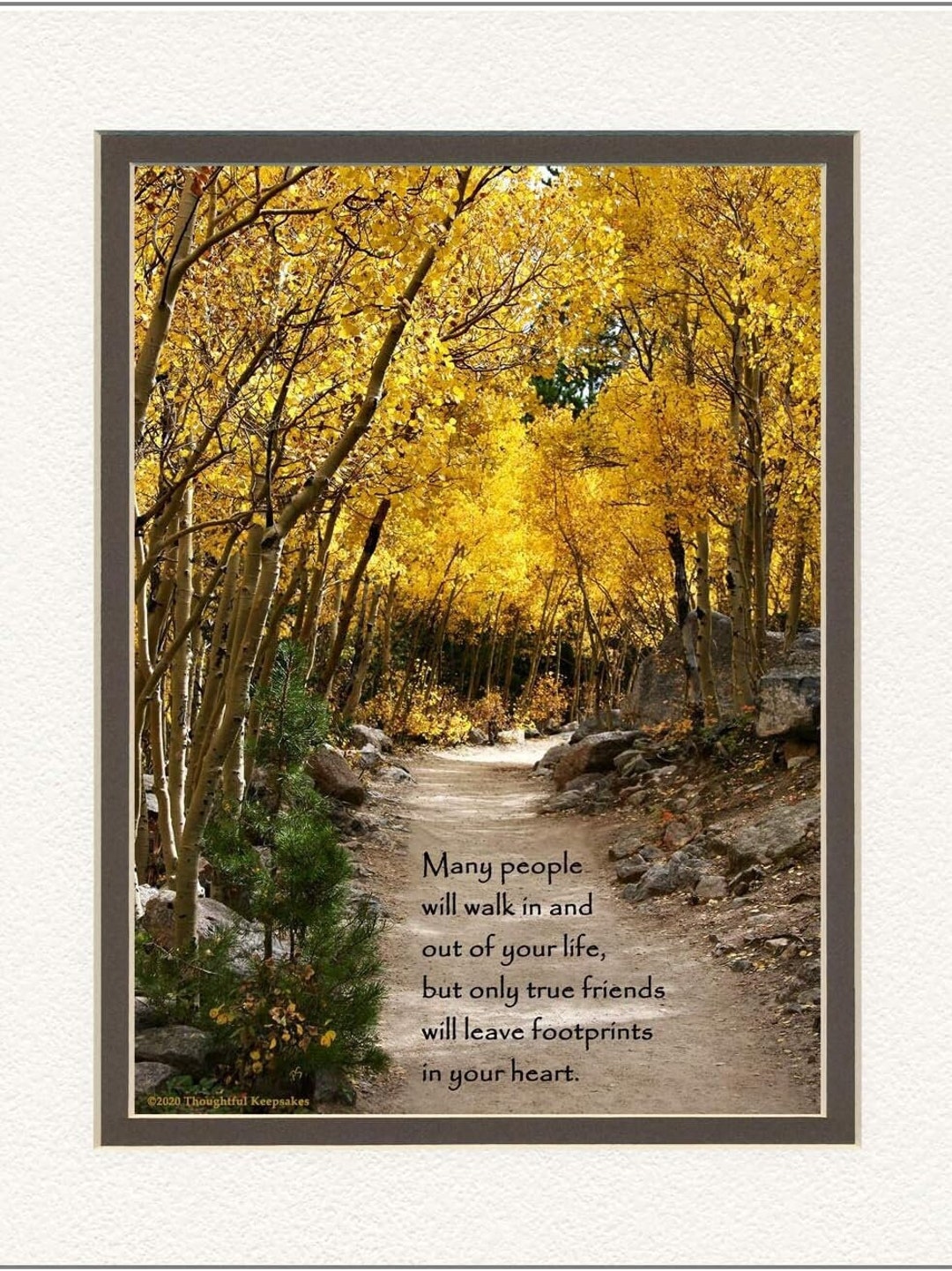 Thoughtful Keepsakes Friend Gift. True Friends Will Leave Footprints in ...