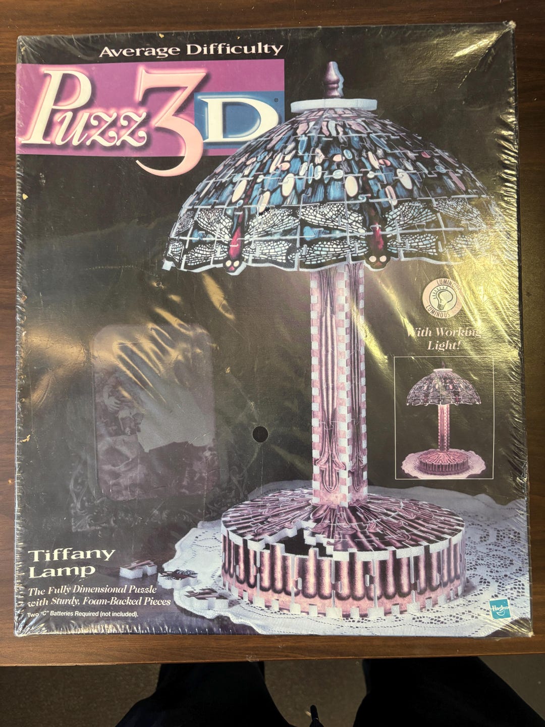 Tiffany Lamp 3D Jigsaw Puzzle With Working Light, Made by Wrebbit Puzz ...
