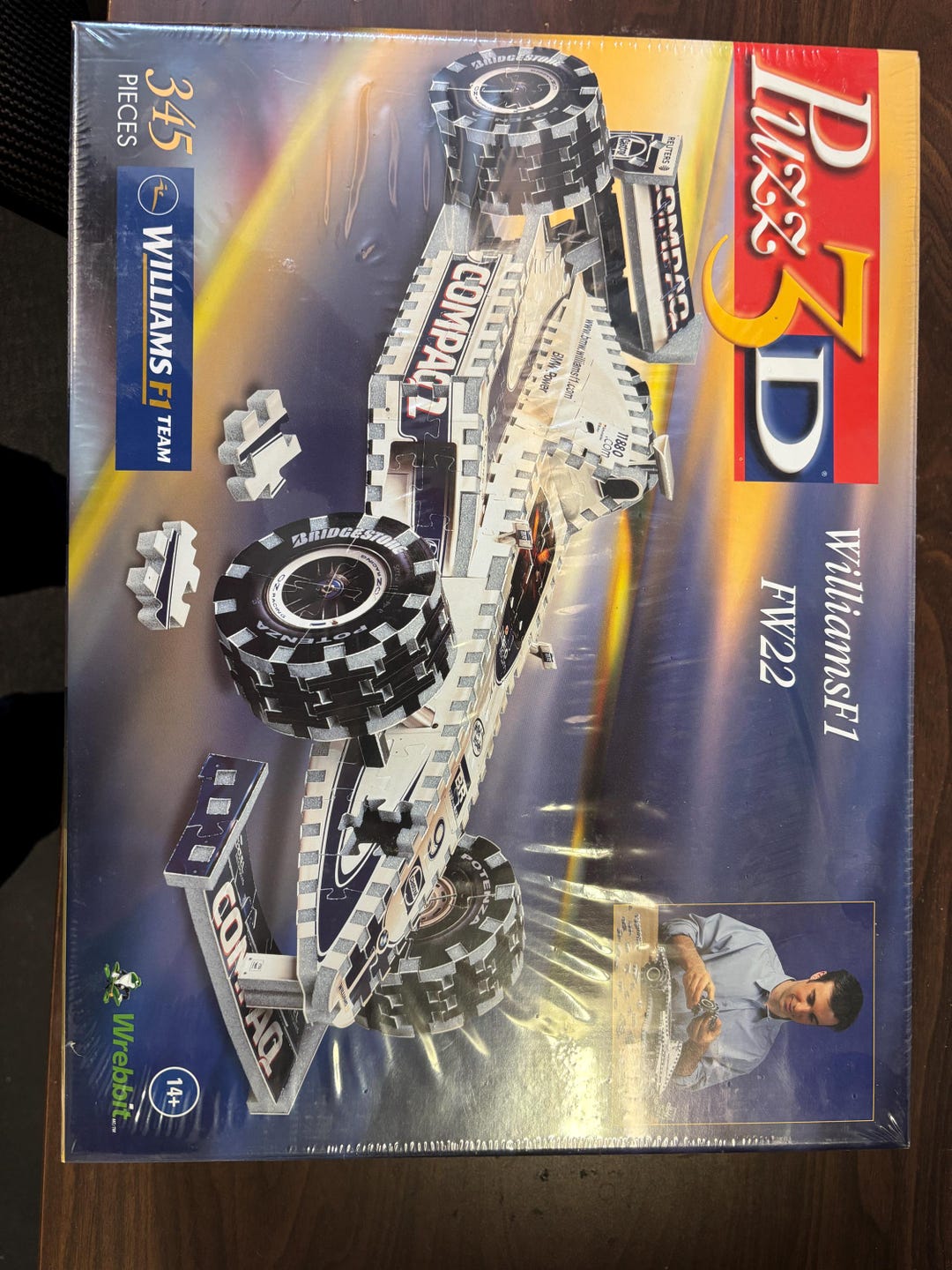 Williams F1, FW22 Race Car, 345 Piece 3D Jigsaw Puzzle Made by Wrebbit ...