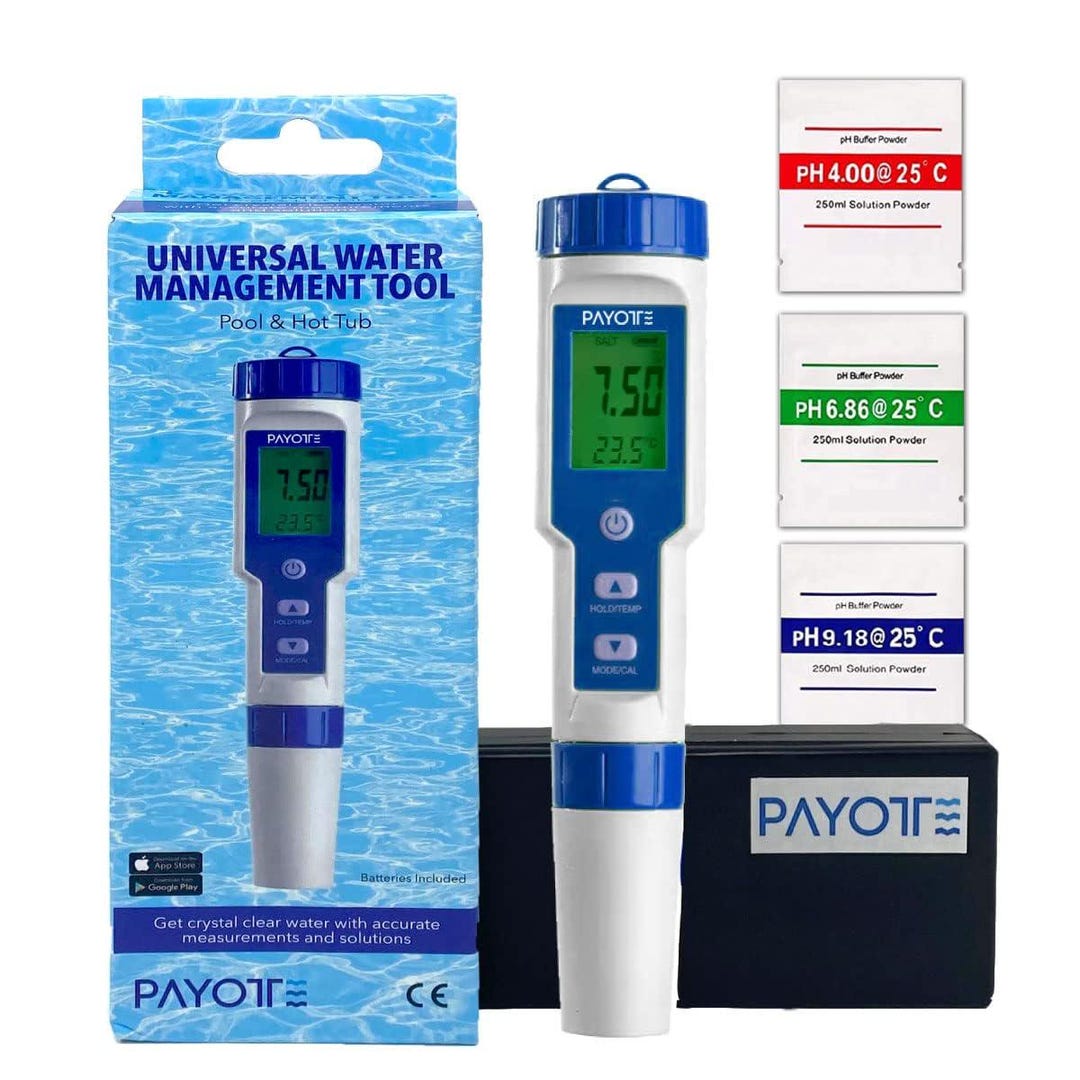Digital PH Meter Exclusive for Pool & Hot Tub, Accurate PH Tester Pen 0 ...