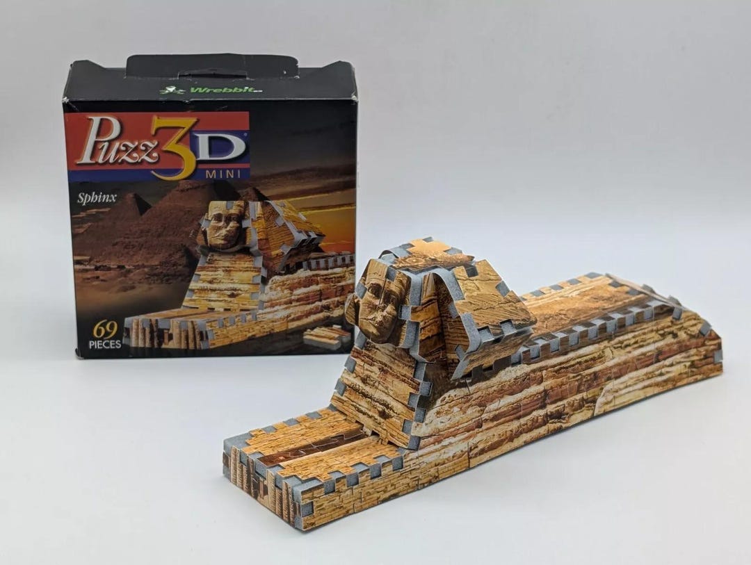Sphinx 3D Mini Jigsaw Puzzle Made by Wrebbit Puzz-3d, 69 Pieces, Brand ...