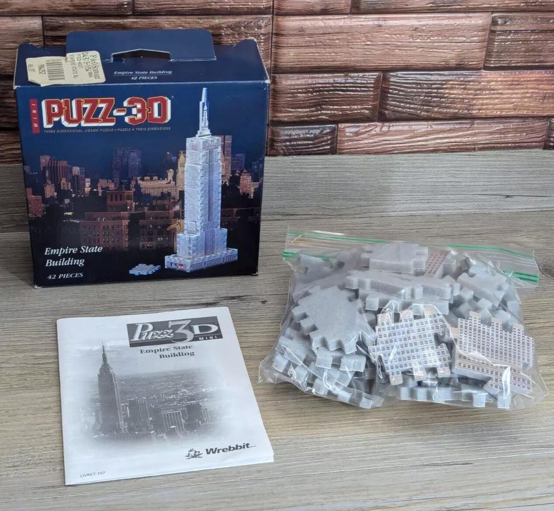 Empire State Building Mini 3D Jigsaw Puzzle With 42 Pieces, Made by ...