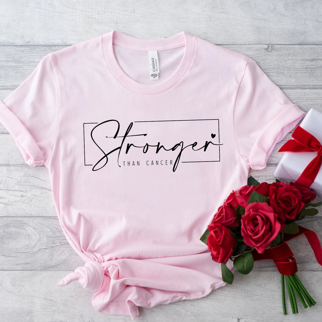 Stronger Than Cancer T-shirt, Breast Cancer Survivor Sweatshirt, Cancer ...