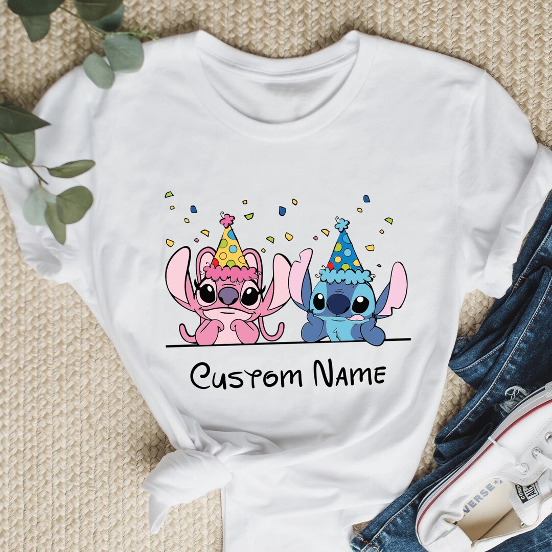 Stitch Birthday Shirts, Personalized Birthday T-shirt, Disney Stitch ...