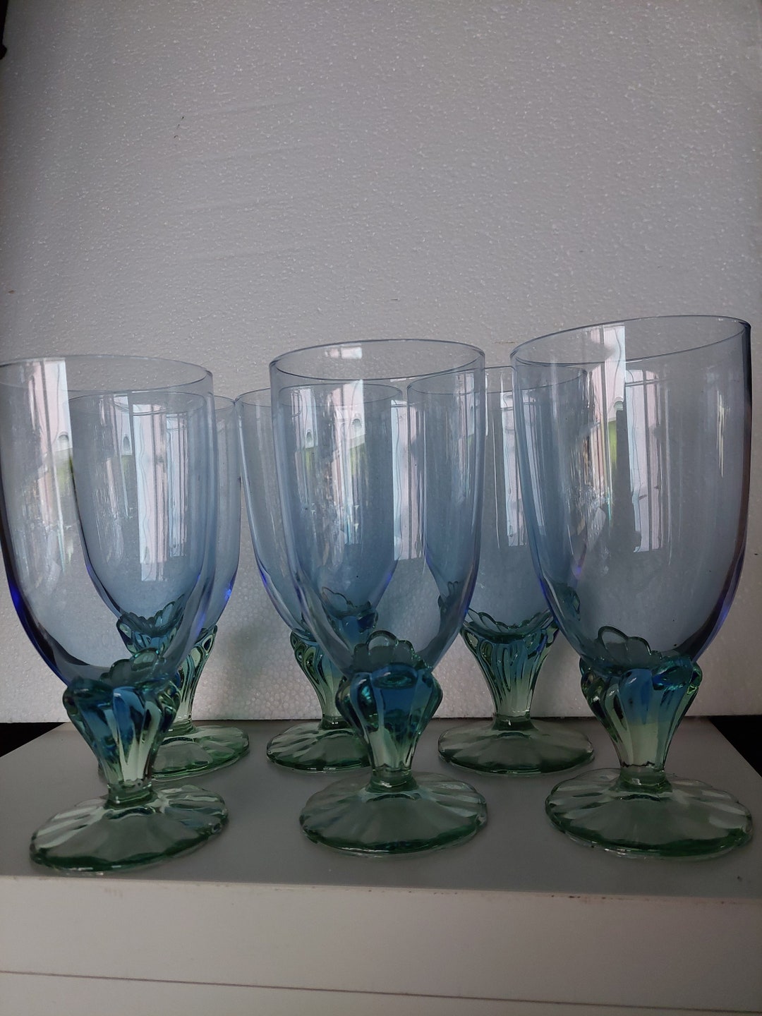 Stunning Stemmed Ice Tea/water Crystal Glass Made by Esteemed Italian ...