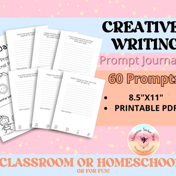 Creative Writing Journal Kids - Etsy