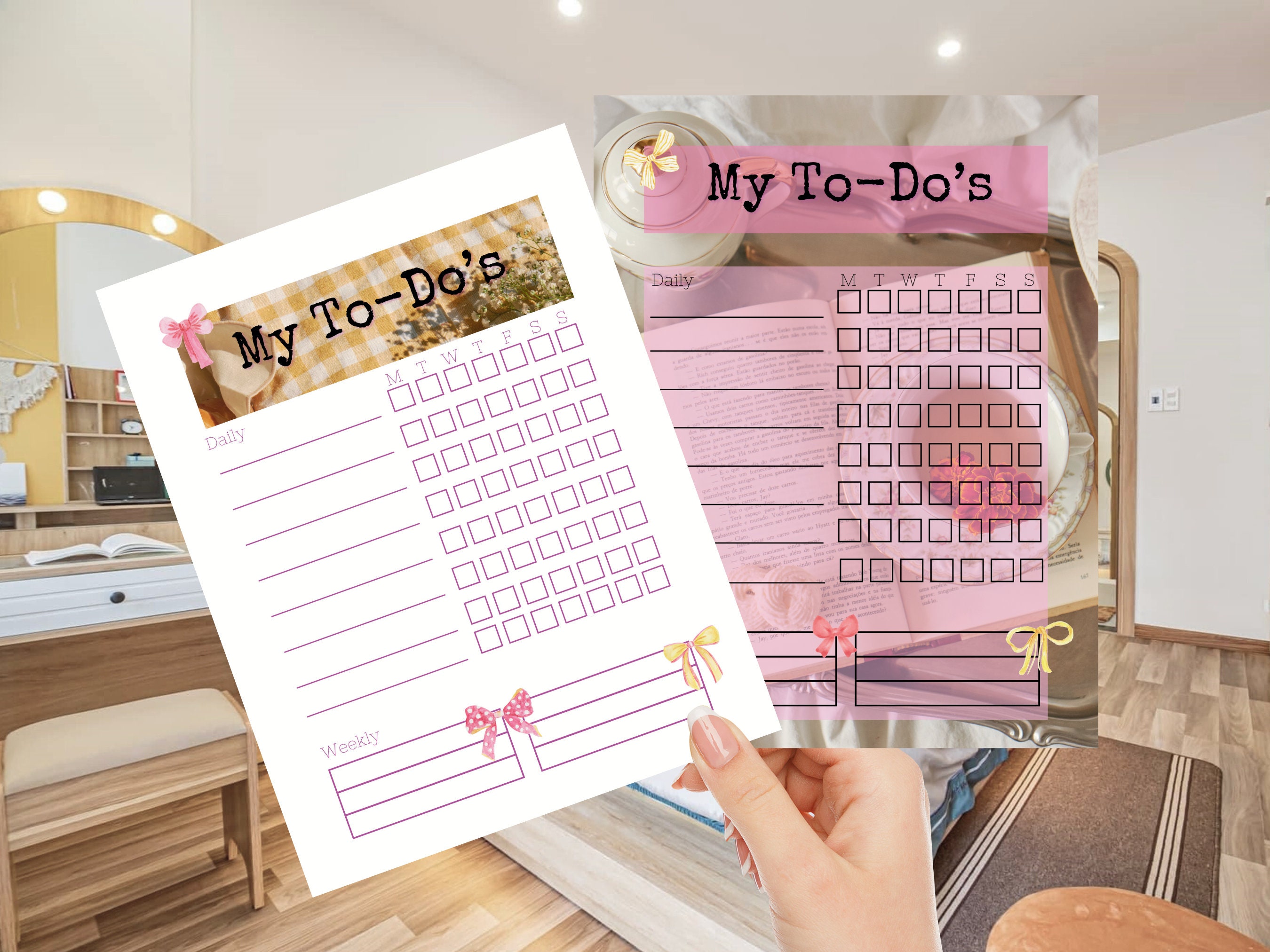 Cottagecore Coquette To-do List, Aesthetic Remember Notes, Beautiful ...