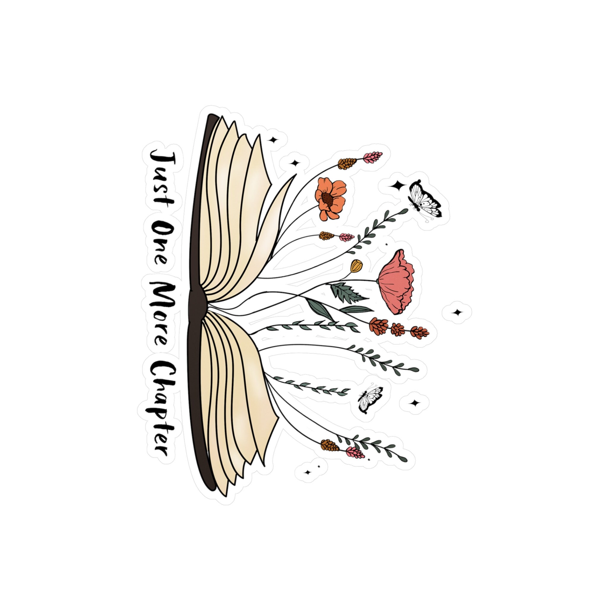 Chapter Bookish Kiss-cut Vinyl Decal, Gift for Friend, Back to School ...