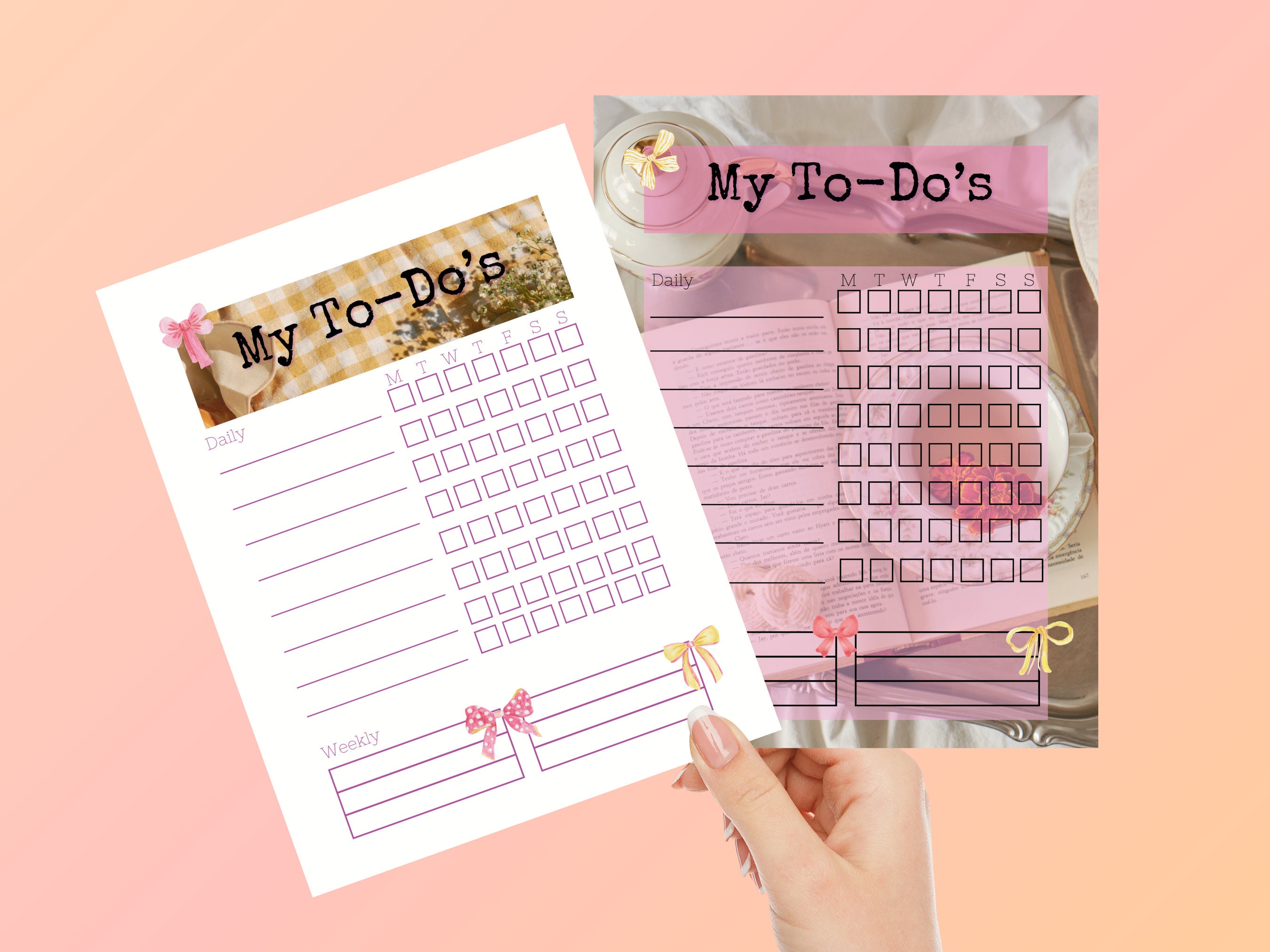 Cottagecore Coquette To-do List, Aesthetic Remember Notes, Beautiful ...