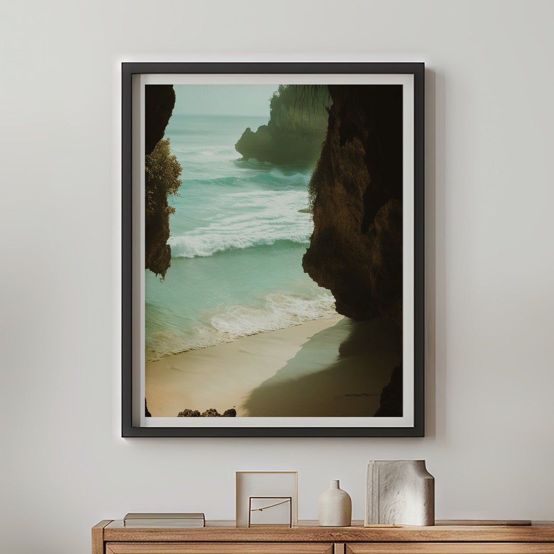 Fine Art Ocean Beach Print | Framed Ocean Cave Photography Print ...
