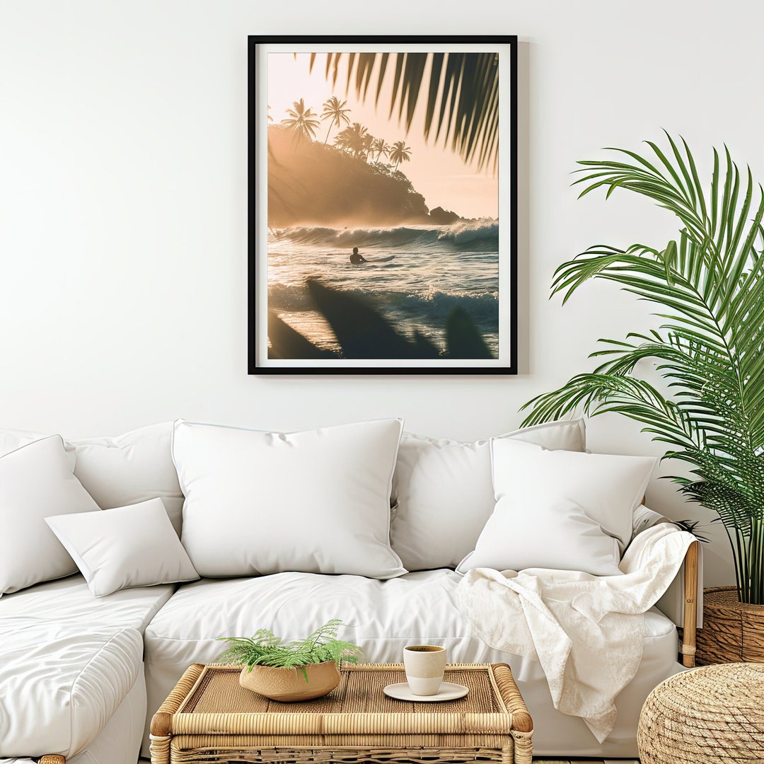 Fine Art Solo Surfer Print | Framed Ocean Waves Photography Print ...