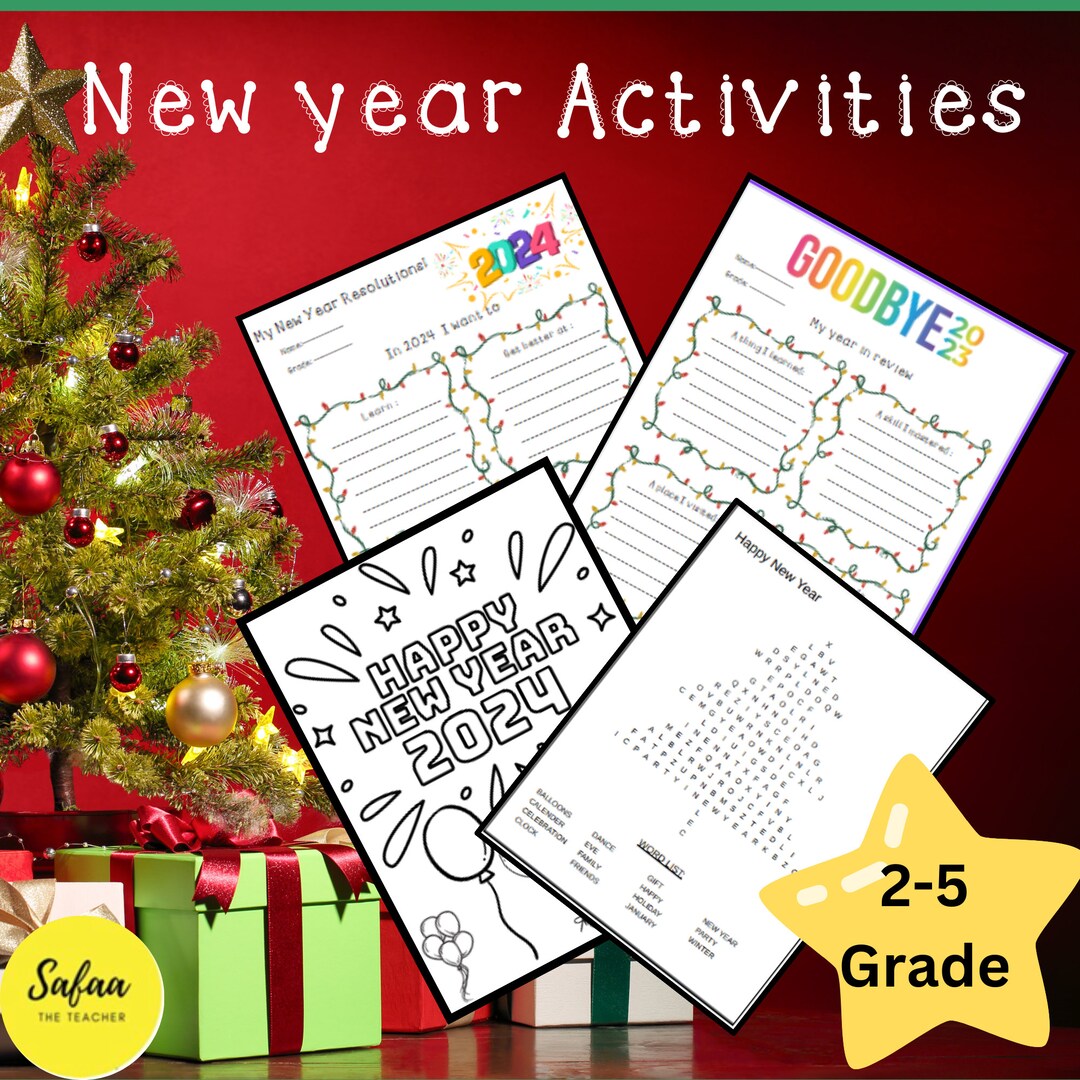 New Year Activities 2-5 Grade Writing - Etsy